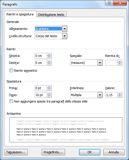 Byte Sud | Lezione 11 - La formattazione del Paragrafo